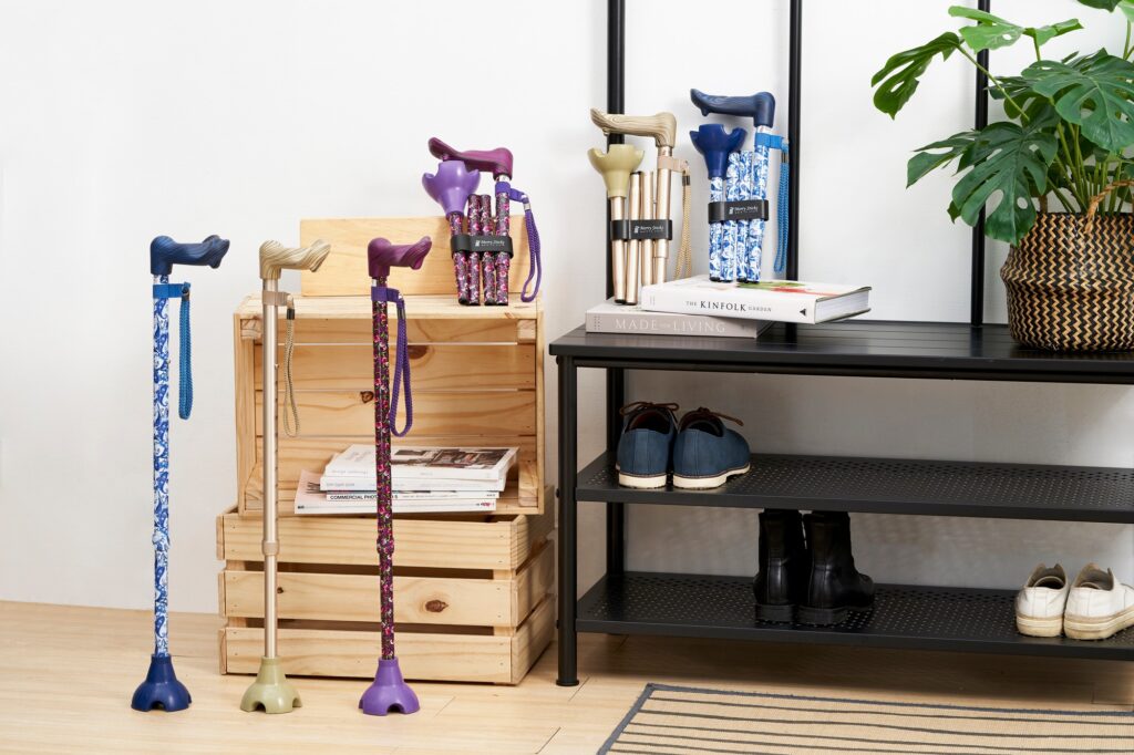 Free-Standing Ergonomic Cane, Aqua Breeze, Right Hand - Sunrise ...