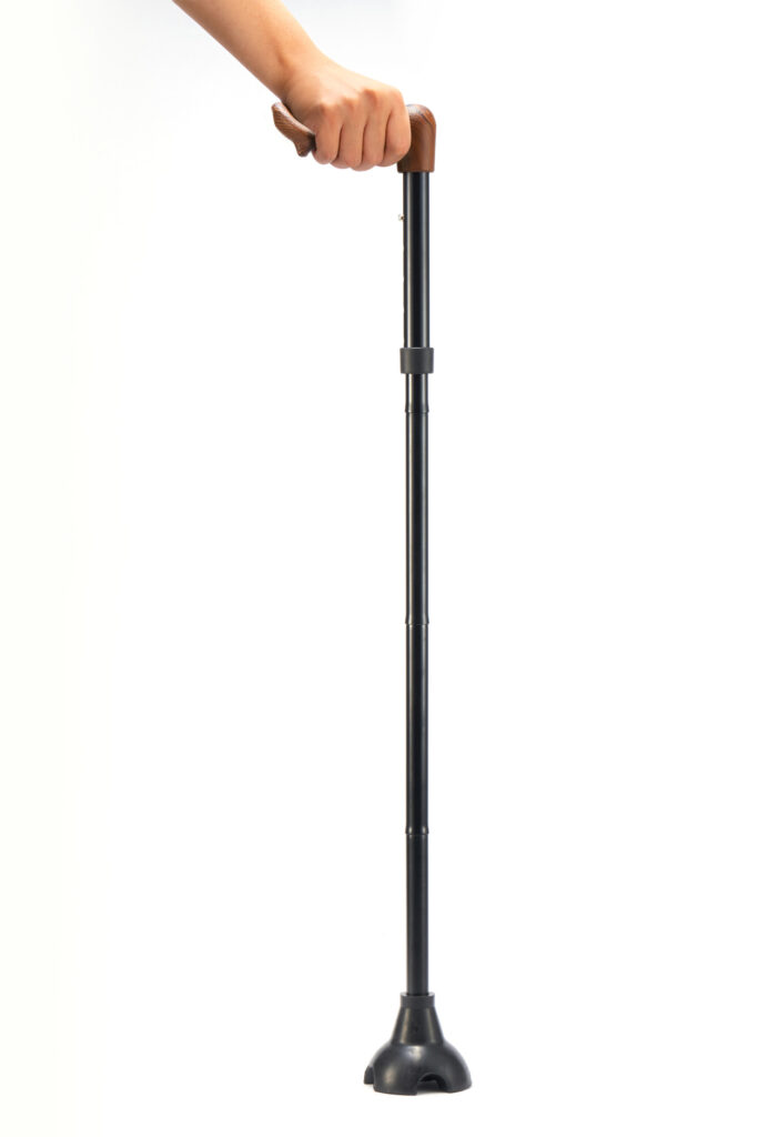 Free-Standing Ergonomic Folding Cane, Classic Black, Right Hand ...